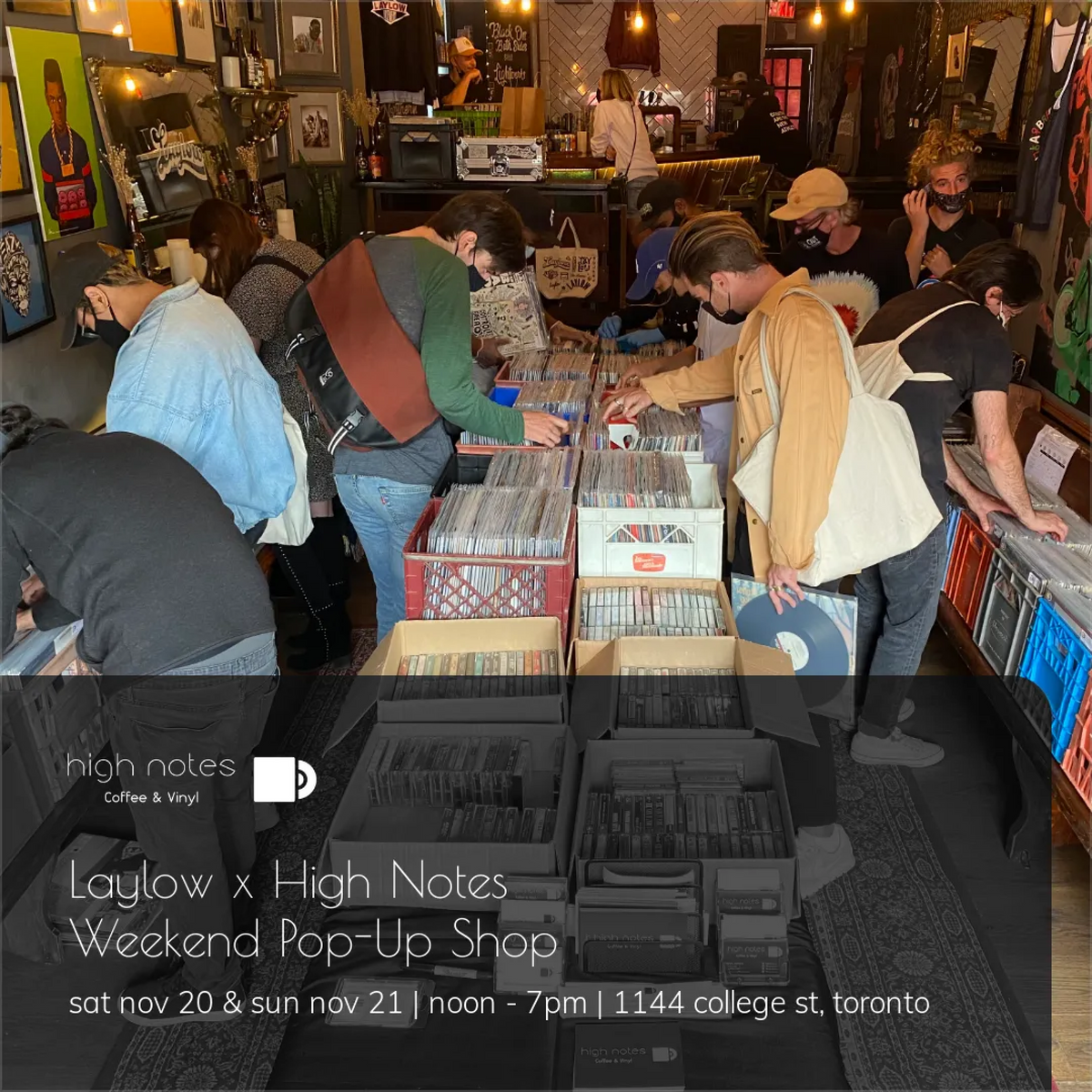 Laylow x High Notes Weekend Pop-Up Shop – High Notes Coffee + Vinyl