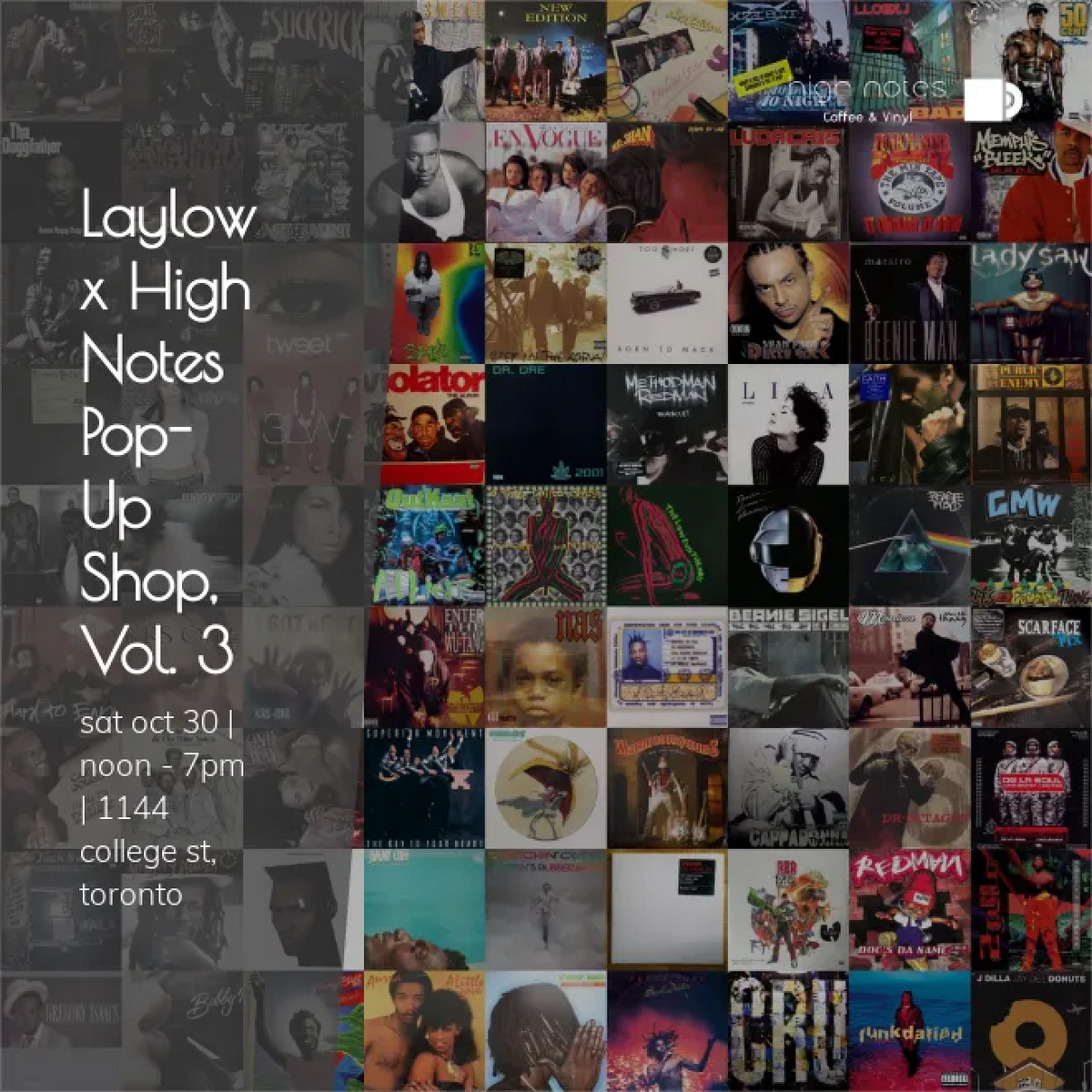 Laylow x High Notes Pop-Up Shop, Vol. 3 – High Notes Coffee + Vinyl