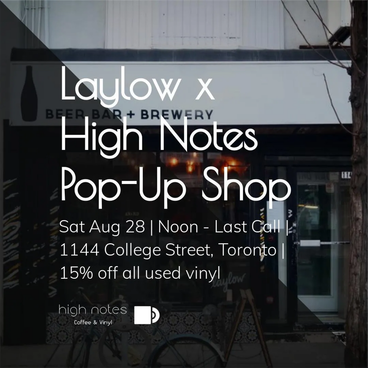 Laylow x High Notes Pop-Up Shop – High Notes Coffee + Vinyl