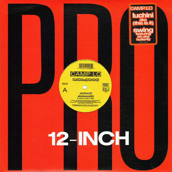 Buy Camp Lo : Luchini Aka (This Is It) (12") Vinyl Online for a Great ...