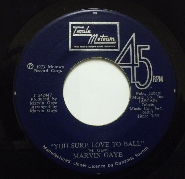 Buy Marvin Gaye: You Sure Love To Ball / Keep Gettin It On (7") Vinyl ...